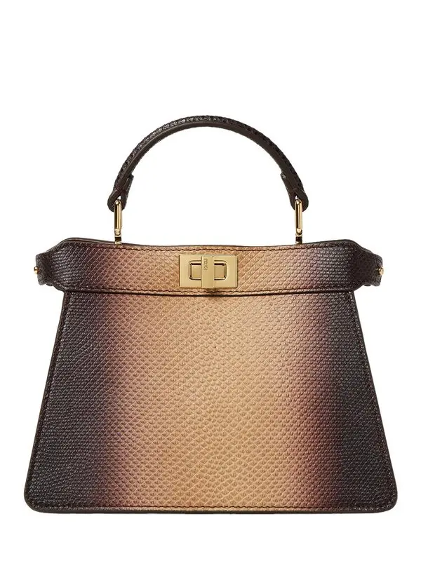 Fendi Peekaboo Iseeu Petite Gradient Brown Karung Bag - [brown]